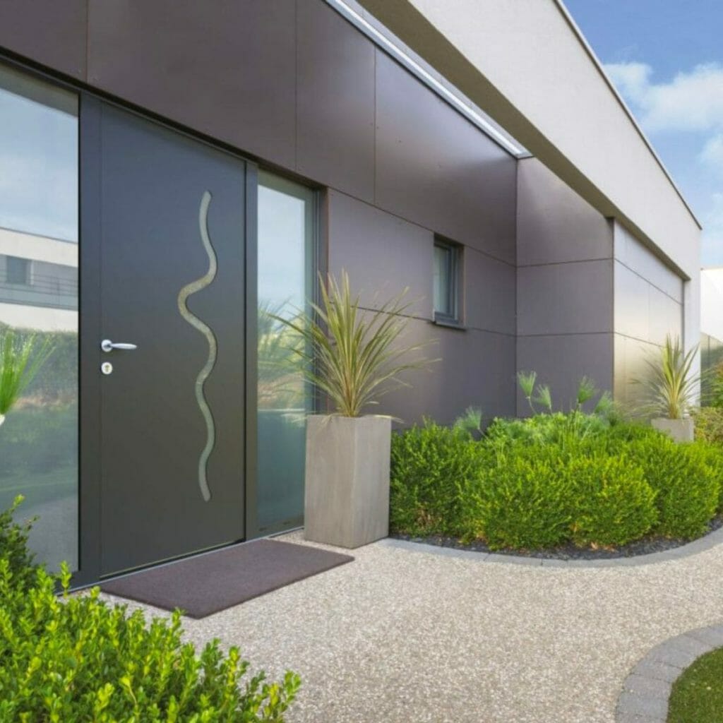 Porte d'entrée aluminium et PVC - HOMZA