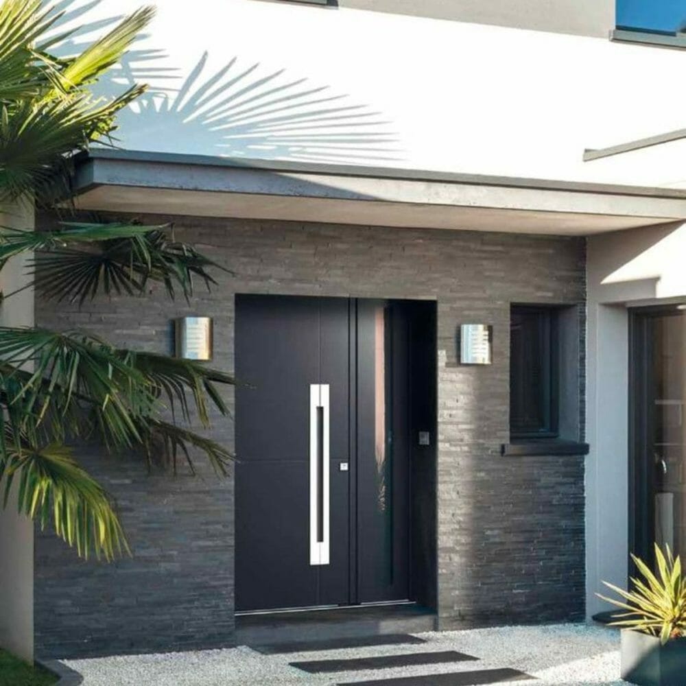 Porte d'entrée aluminium et PVC - HOMZA